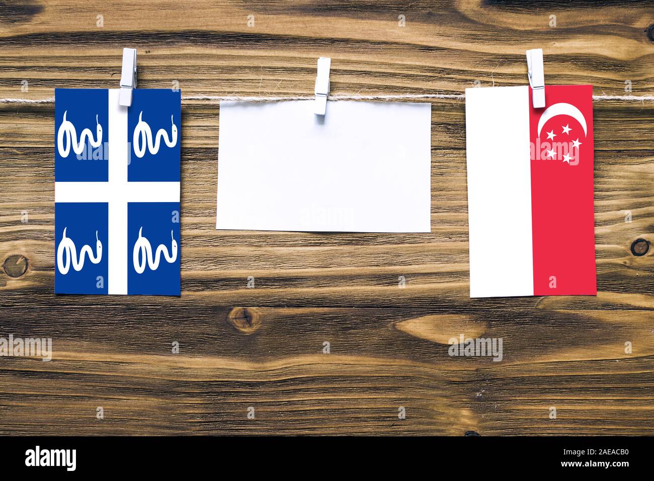 Singapore martinique flag hi-res stock photography and images - Alamy