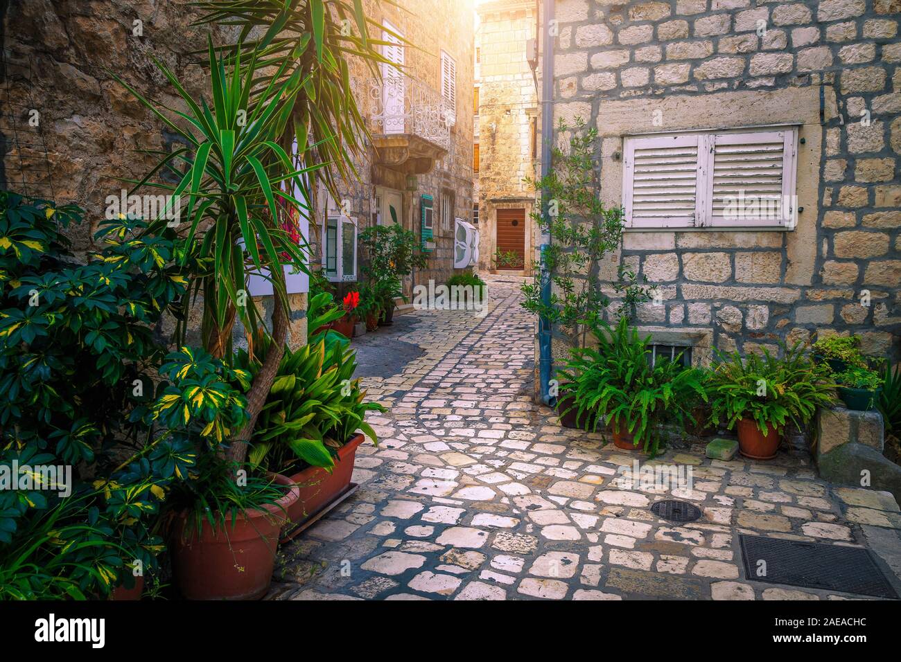 Old town hvar hi-res stock photography and images - Alamy