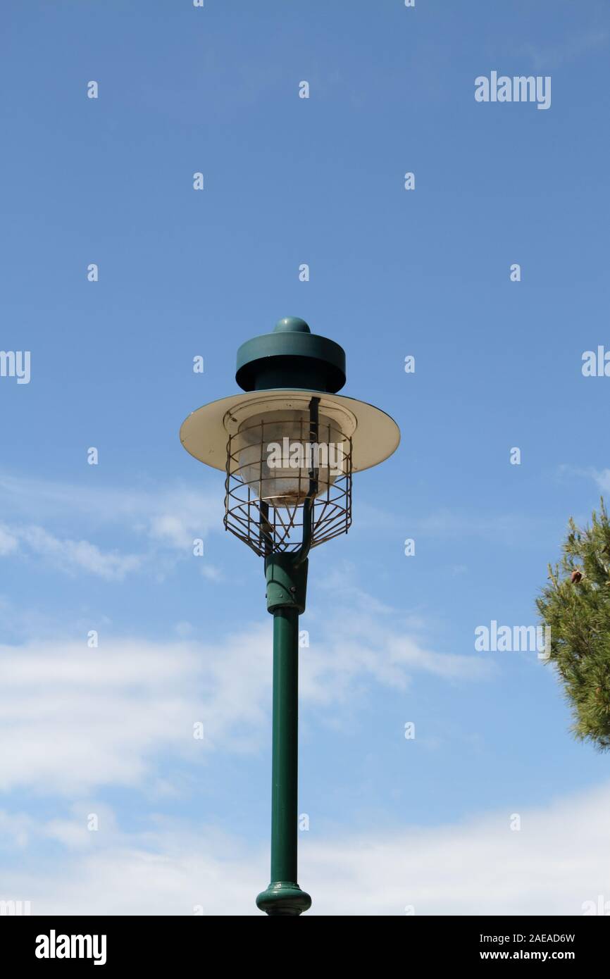 a new modern street lamp Stock Photo - Alamy