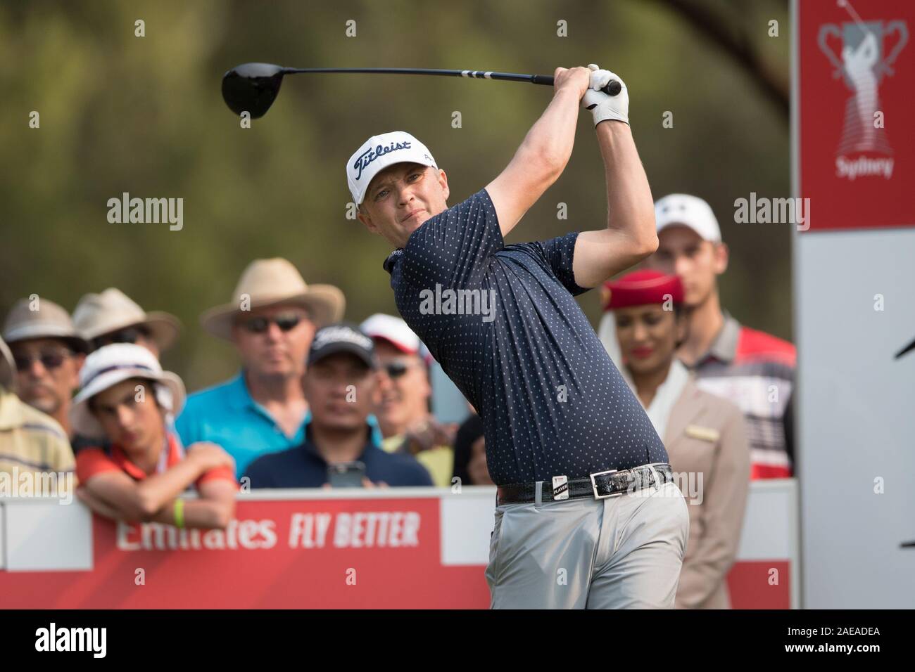 Sydney, Australia. 08th Dec, 2019. Matt Jones of NSW off the tee during ...