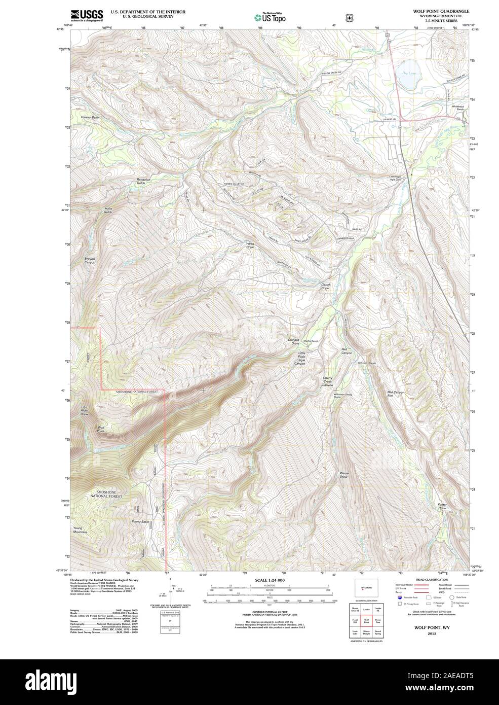 Wolf point map hi-res stock photography and images - Alamy