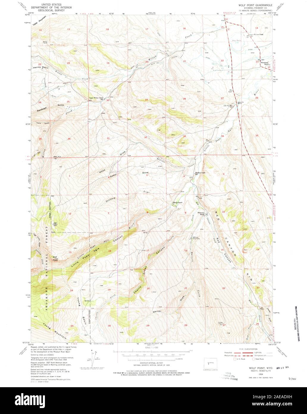 Wolf point map Cut Out Stock Images & Pictures - Alamy