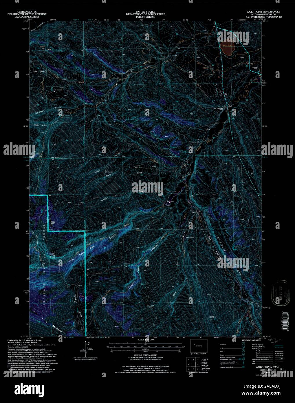 Wolf point map hi-res stock photography and images - Alamy