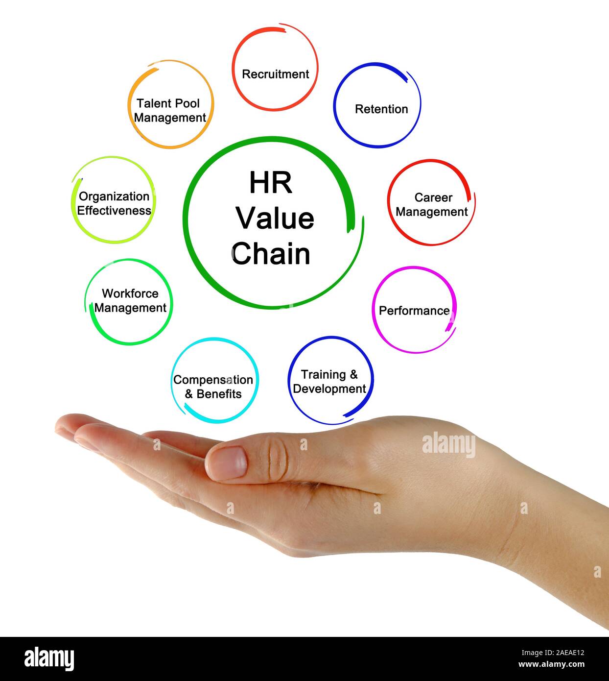 HR Analytic Value Chain Stock Photo - Alamy