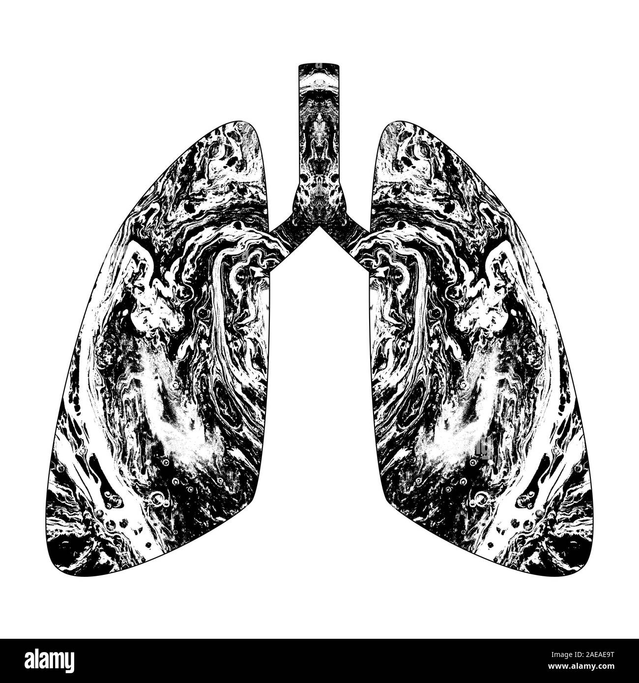 Human lungs Black and White Stock Photos & Images - Alamy
