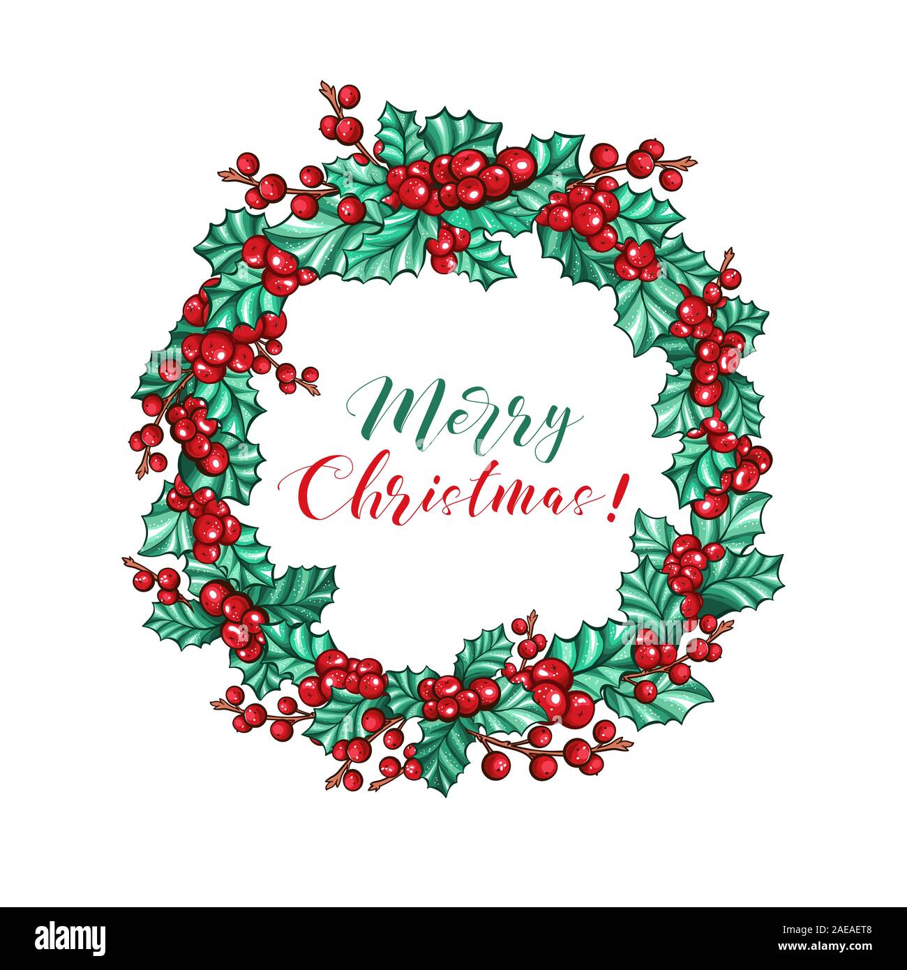 Holly icon Stock Vector Images - Alamy