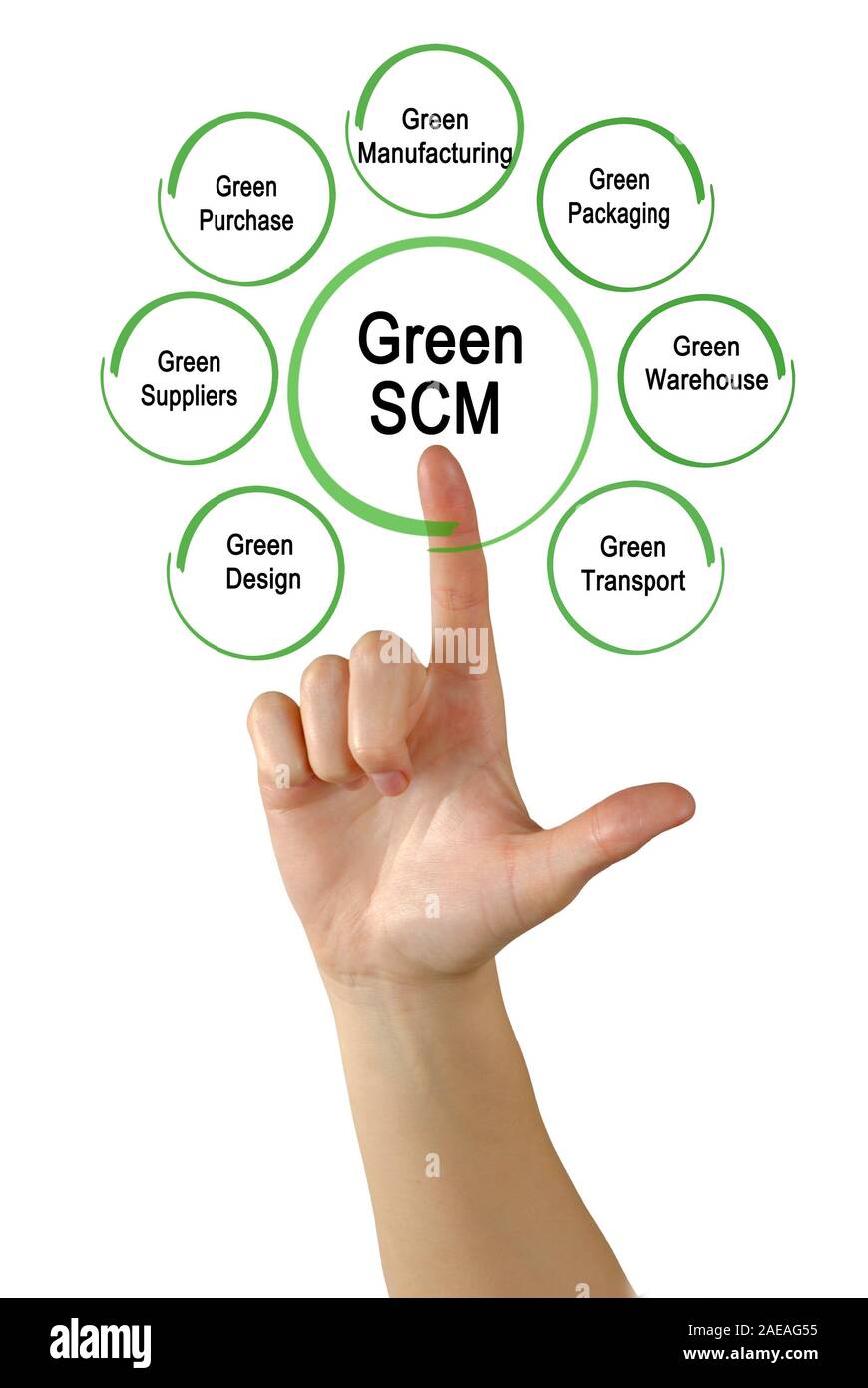 Green SCM Components Stock Photo - Alamy