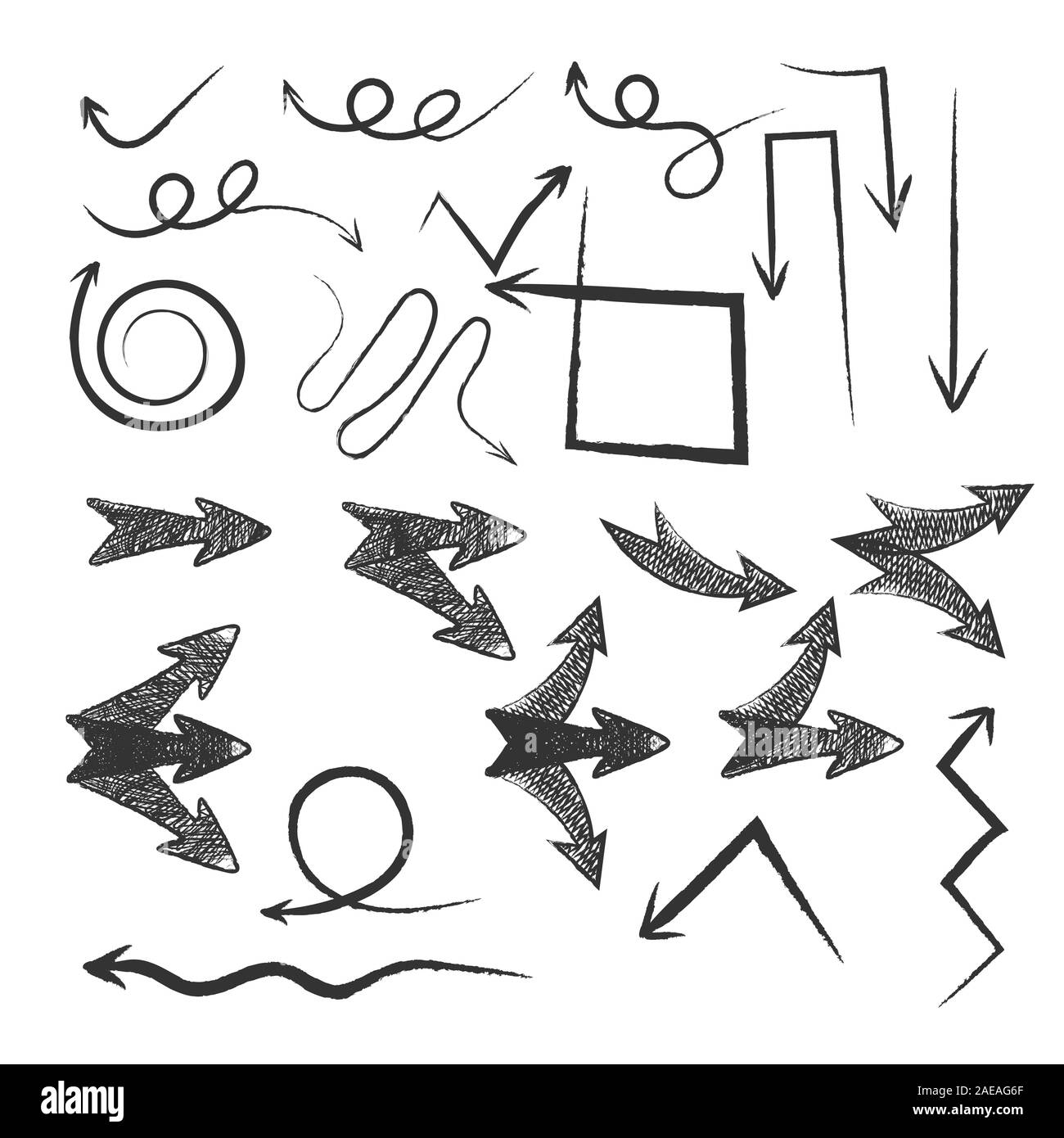 Set of crippers of different shapes and configurations isolated on ...