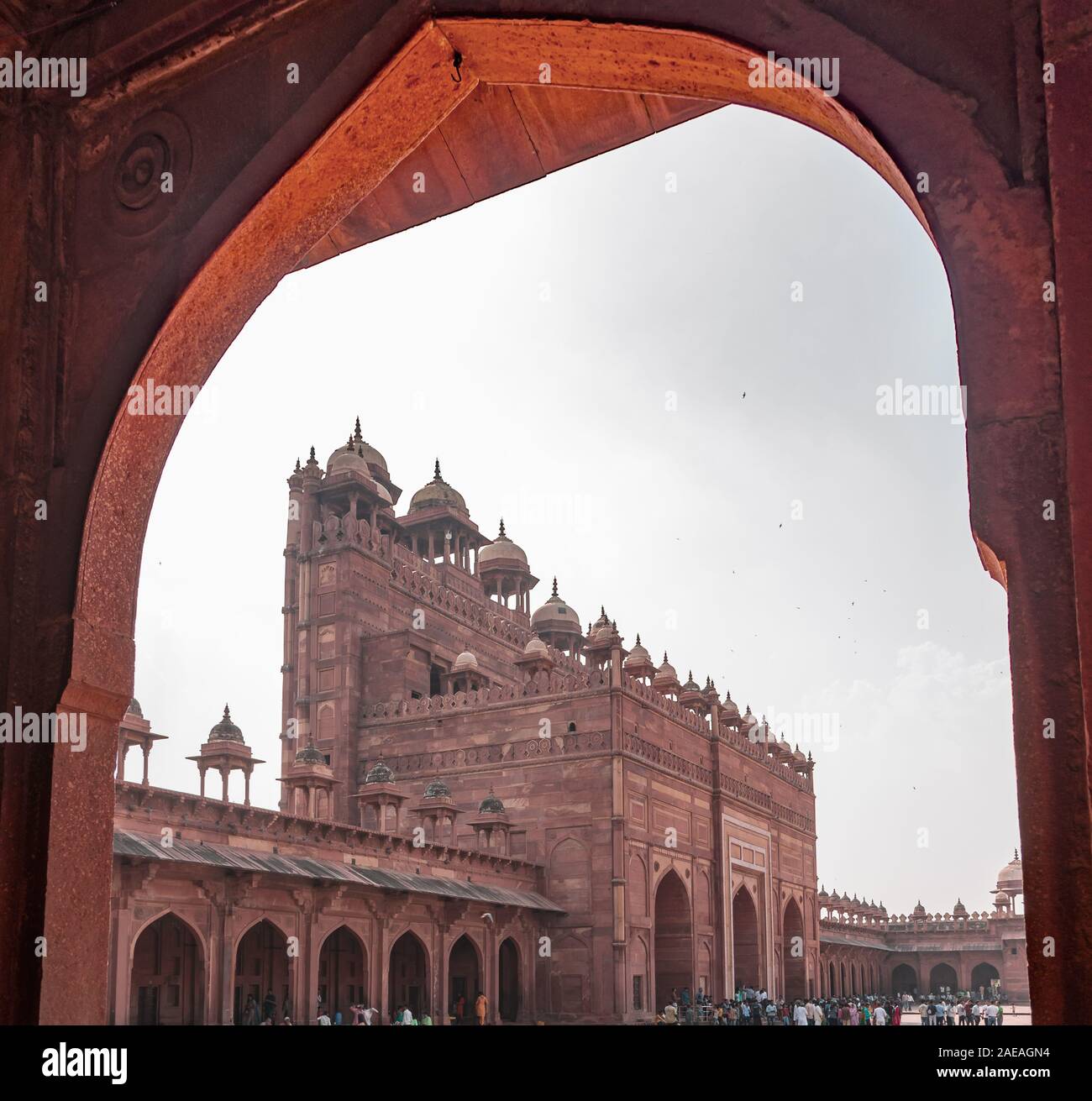 In frame Buland Darwaza or the "Gate of victory", was built in 1601 A.D ...