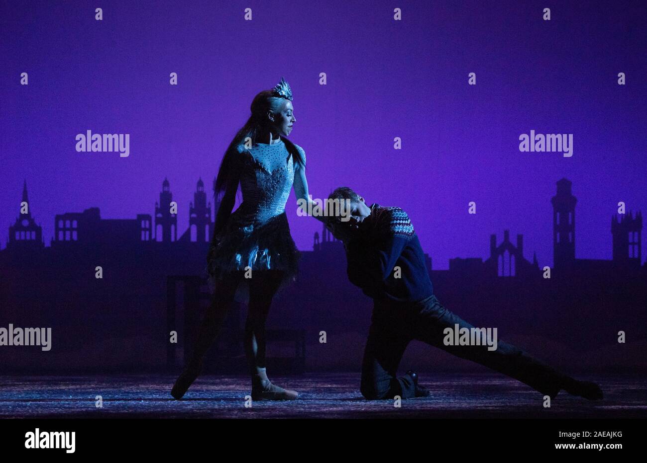 Dancers Constance Devernay, as the Snow Queen and Andrew Peasgood as ...