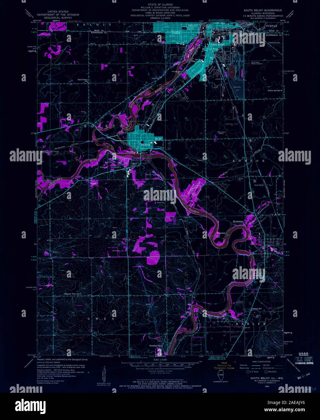 Map of beloit hi-res stock photography and images - Alamy