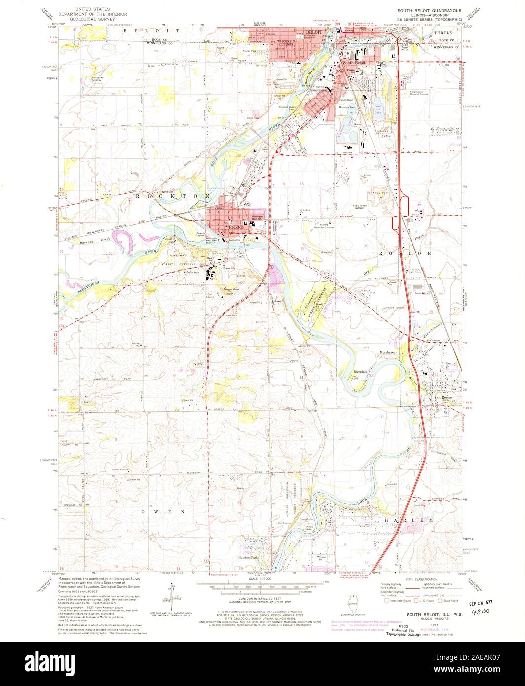 Map of beloit hi-res stock photography and images - Alamy