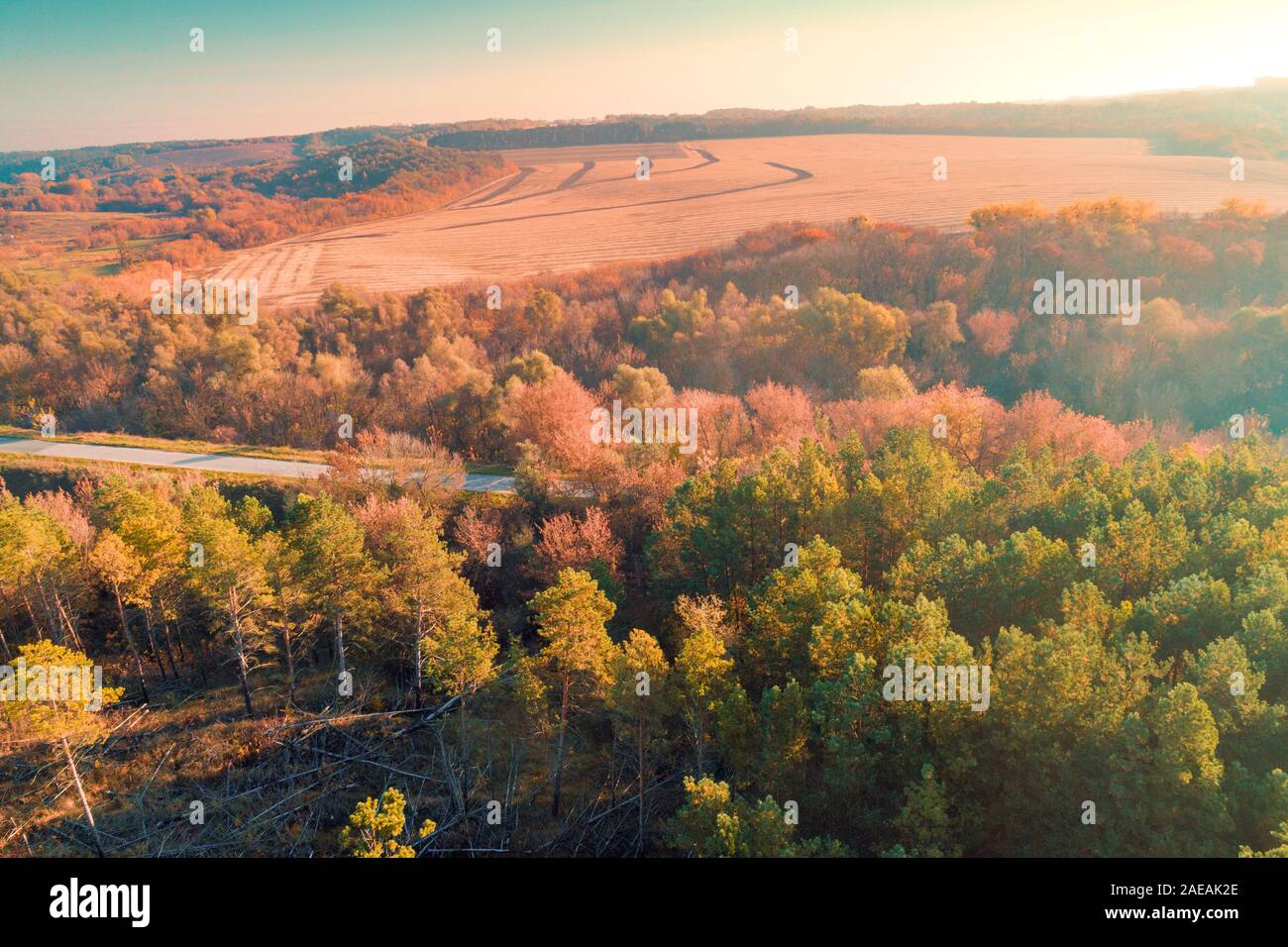 Rural autumn landscape hi-res stock photography and images - Alamy