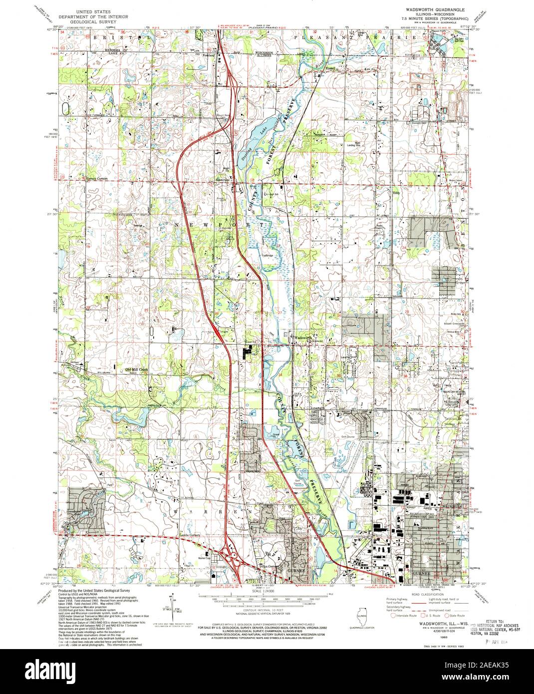 Wadsworth map Cut Out Stock Images & Pictures - Alamy