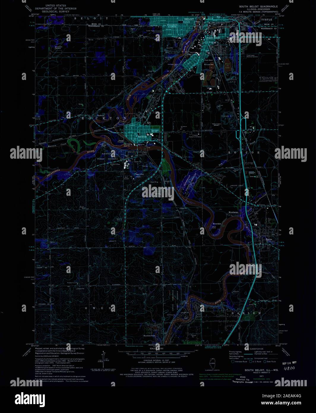 Map of beloit hi-res stock photography and images - Alamy