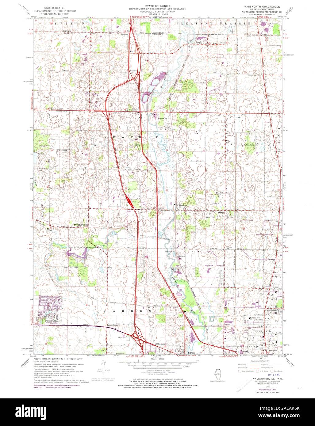 Wadsworth map Cut Out Stock Images & Pictures - Alamy