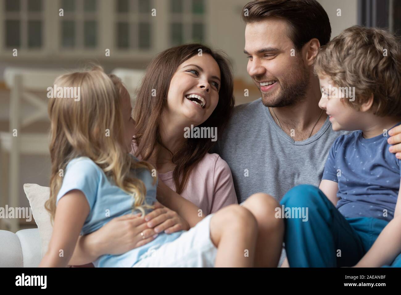 Brother with sister on lap hi-res stock photography and images - Alamy