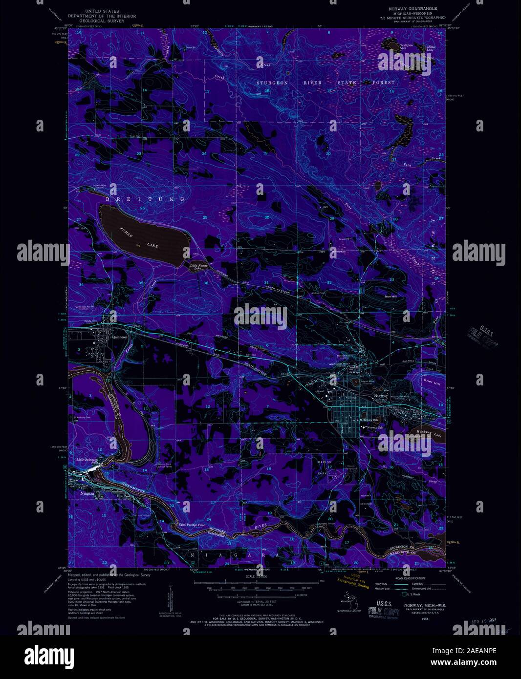 Topology map of norway hi-res stock photography and images - Alamy