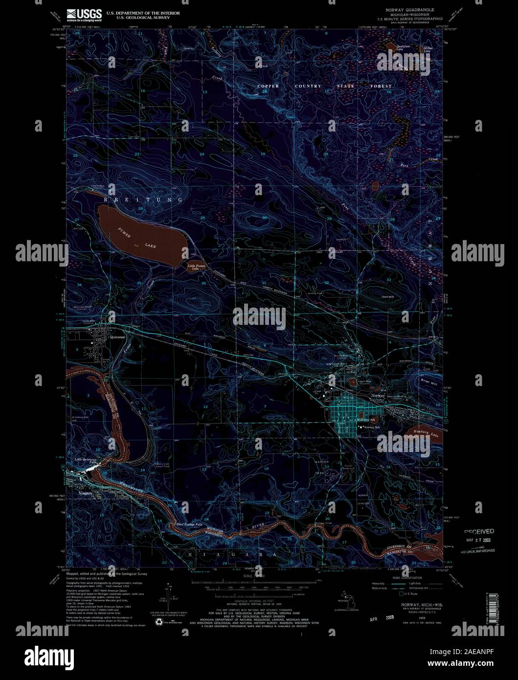 Topology map of norway hi-res stock photography and images - Alamy