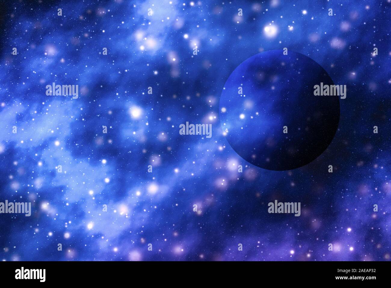 Discovery in astronomy, cosmic abstract and future technology concept ...