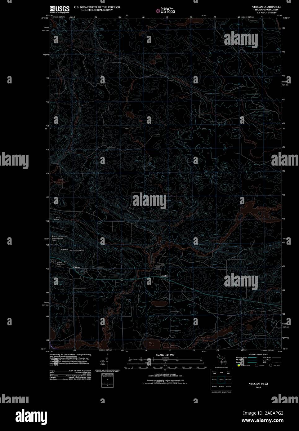 Map of vulcan hi-res stock photography and images - Alamy