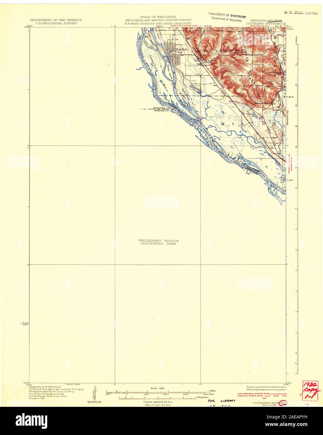 Map of cochrane hi-res stock photography and images - Alamy