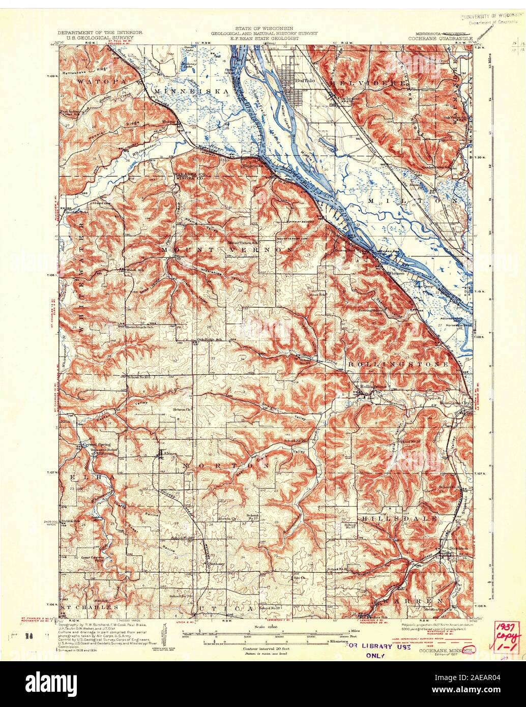 Map of cochrane hi-res stock photography and images - Alamy