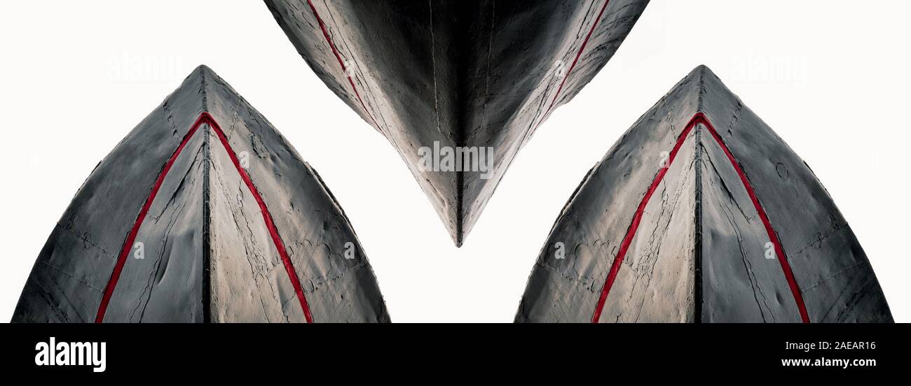 black and white monochrome abstract background old ship isolated Stock ...