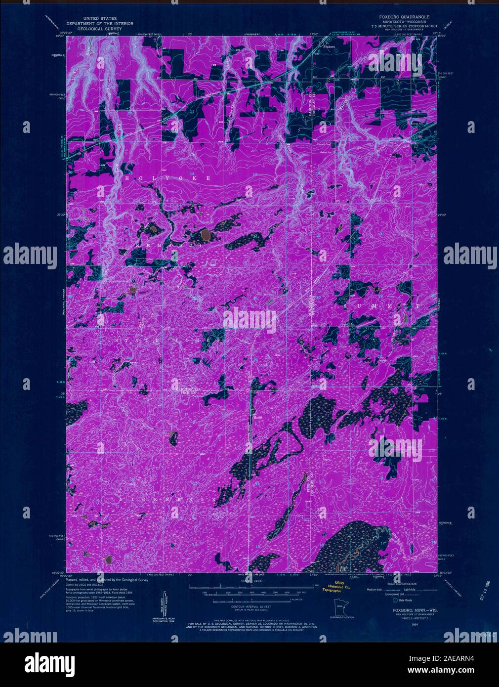 Map of foxboro hi-res stock photography and images - Alamy