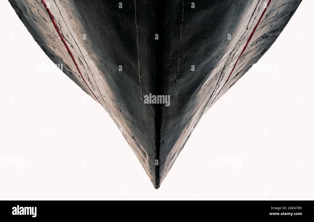 black and white monochrome abstract background old ship isolated Stock ...