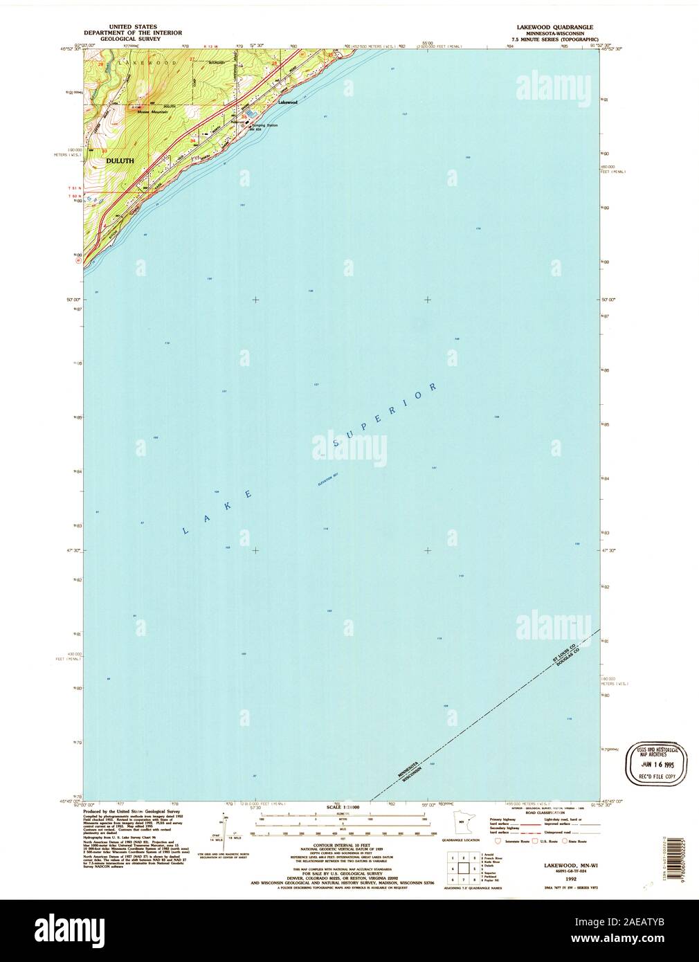 Lakewood map Cut Out Stock Images & Pictures - Alamy
