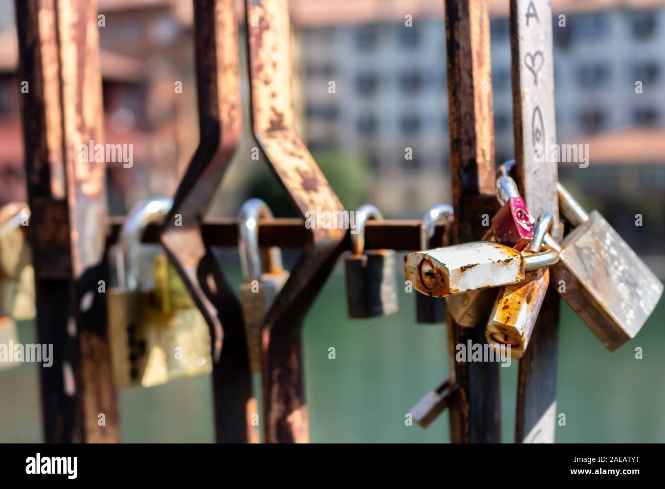 Bridge lover locks hi-res stock photography and images - Alamy
