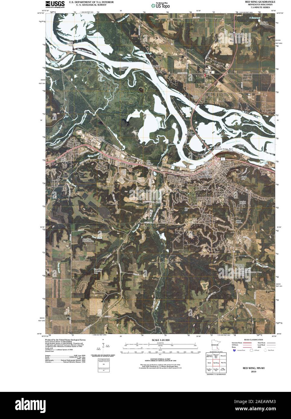 Map of red wing Cut Out Stock Images & Pictures - Alamy