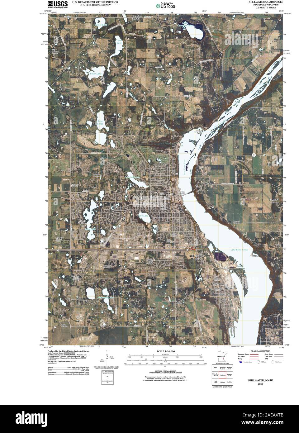 Map of stillwater Cut Out Stock Images & Pictures - Alamy