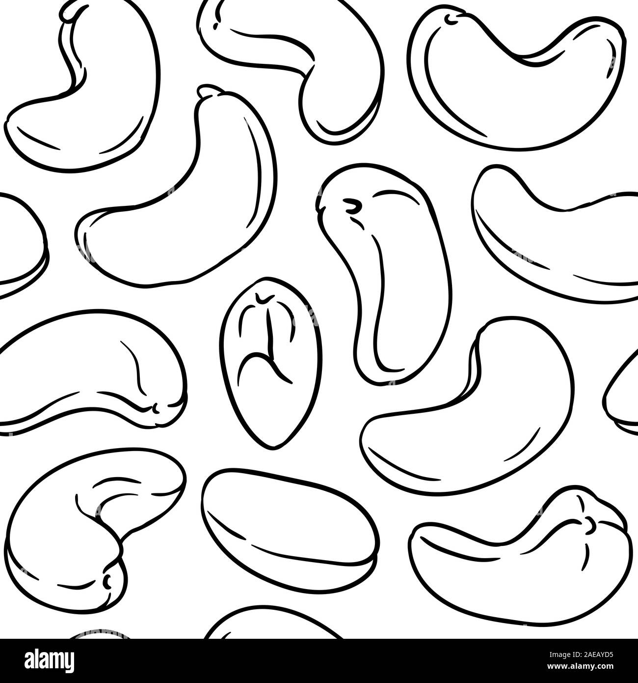 cashew vector pattern Stock Vector Image & Art - Alamy