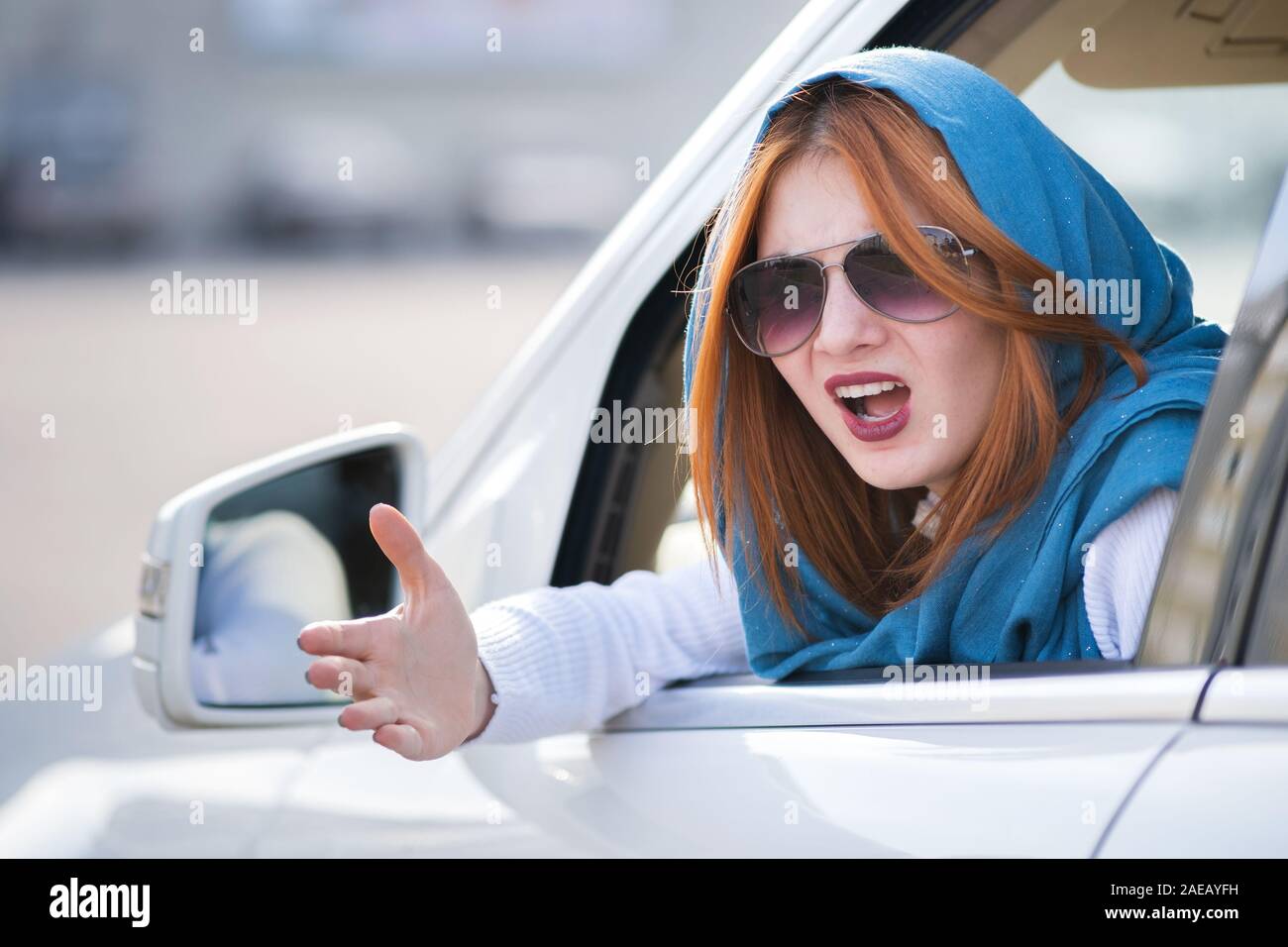 Closeup portrait of pissed off displeased angry aggressive woman ...