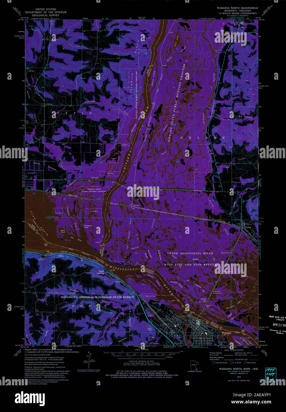 Map of wabasha hi-res stock photography and images - Alamy