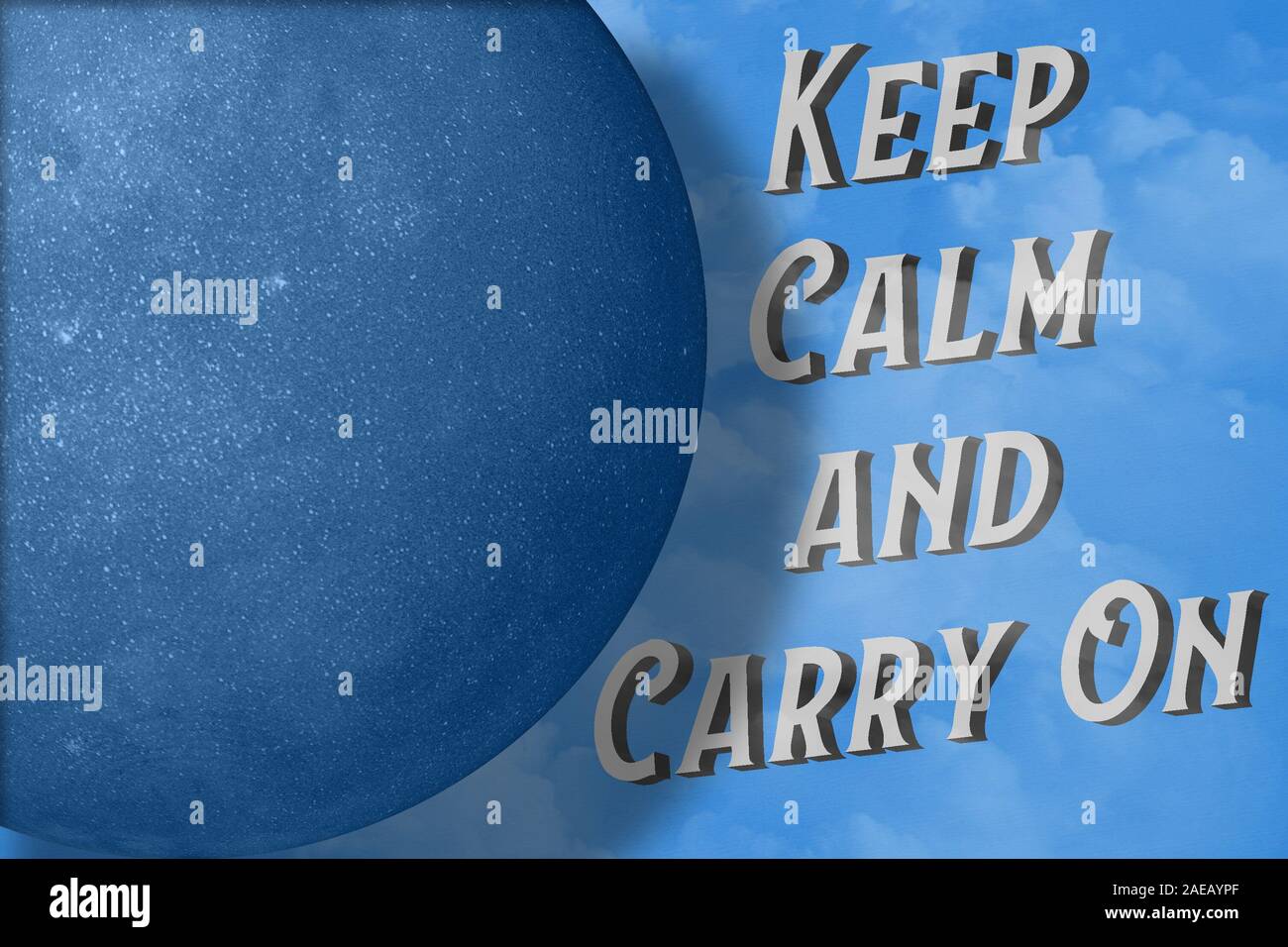 Keep Calm And Carry On Wallpaper Blue