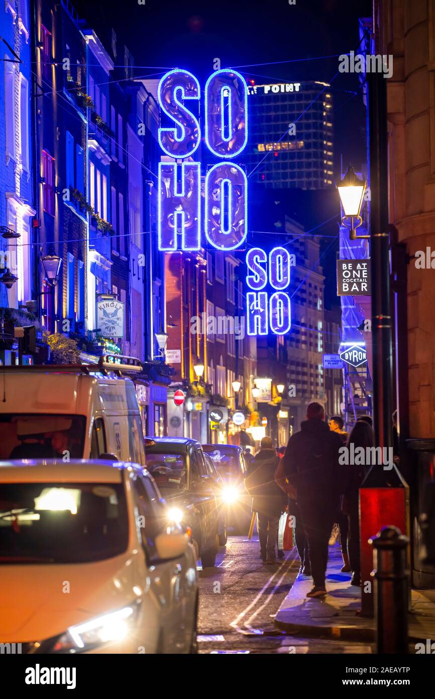 Soho night time lights hi-res stock photography and images - Alamy