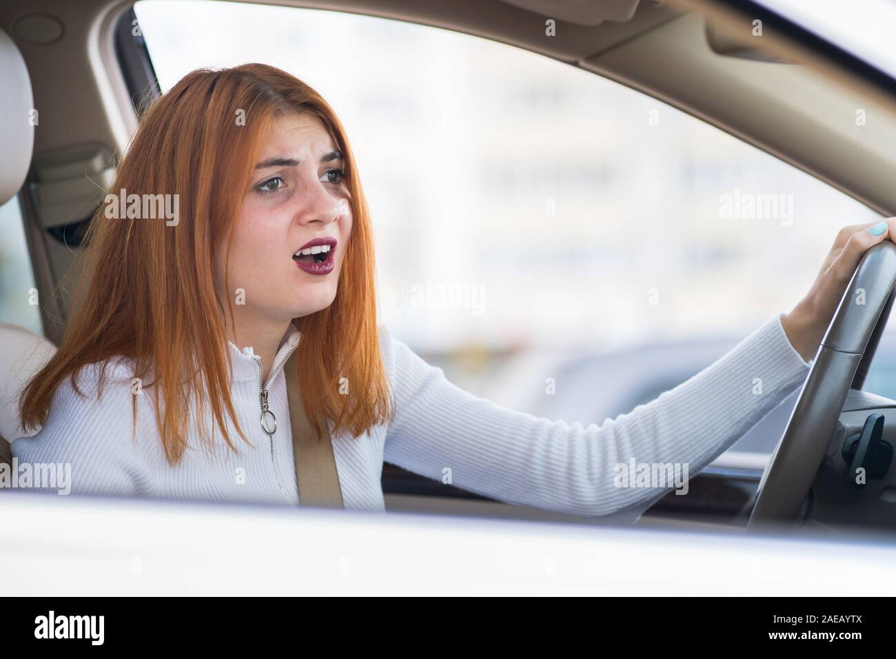 Closeup portrait of pissed off displeased angry aggressive woman ...