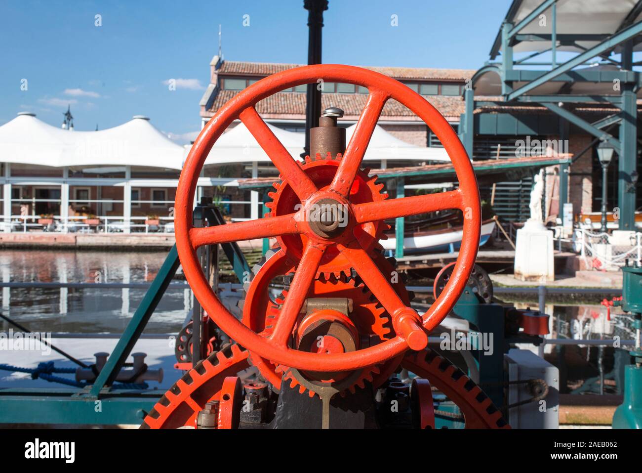 steering wheel of a ship Stock Photo - Alamy