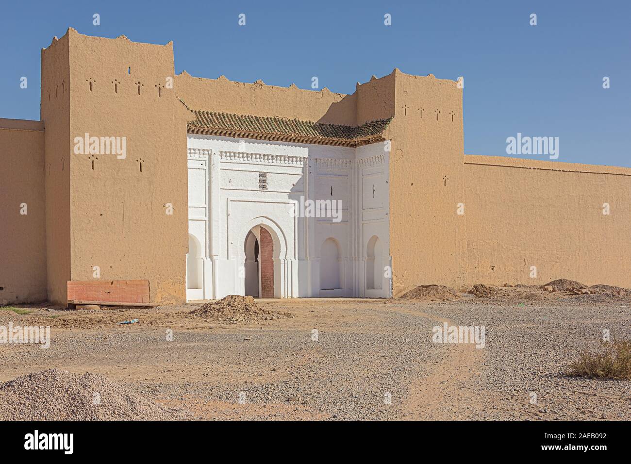 View of the entrance of Ksar El Faidha north of Rissani Stock Photo - Alamy