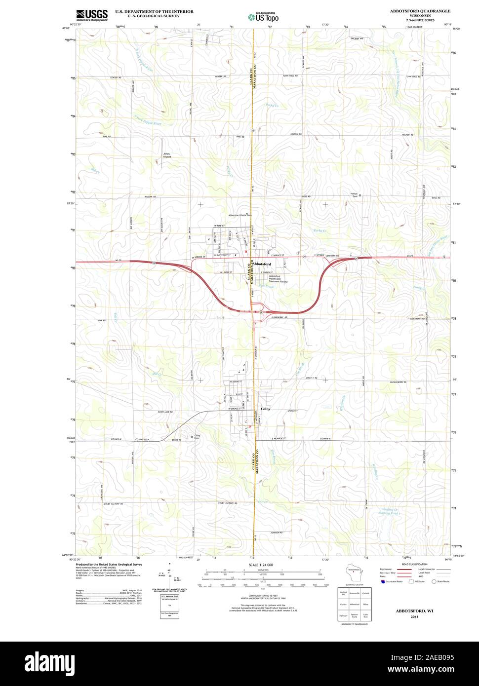 Map of abbotsford hi-res stock photography and images - Alamy