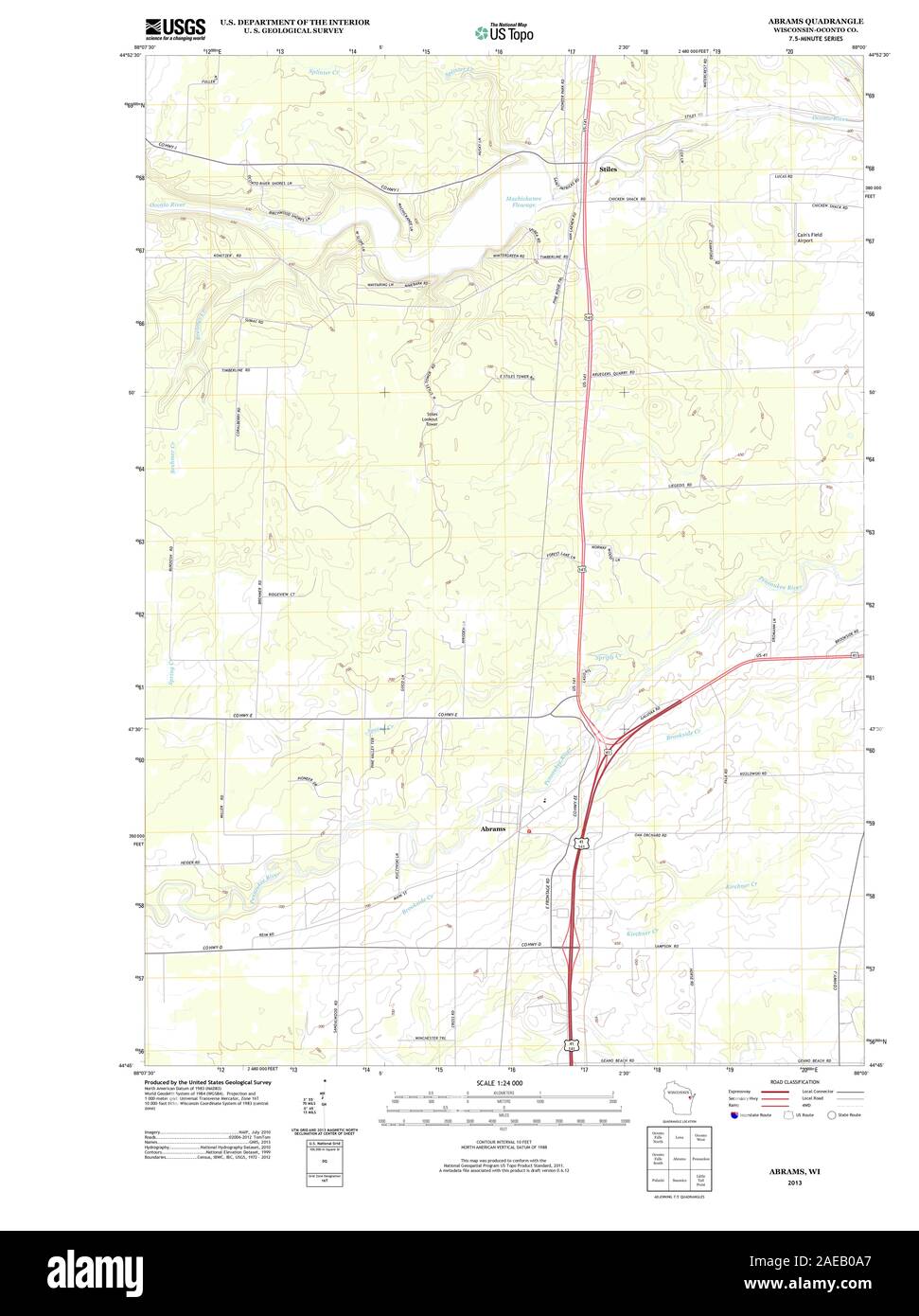 Map of abrams hi-res stock photography and images - Alamy