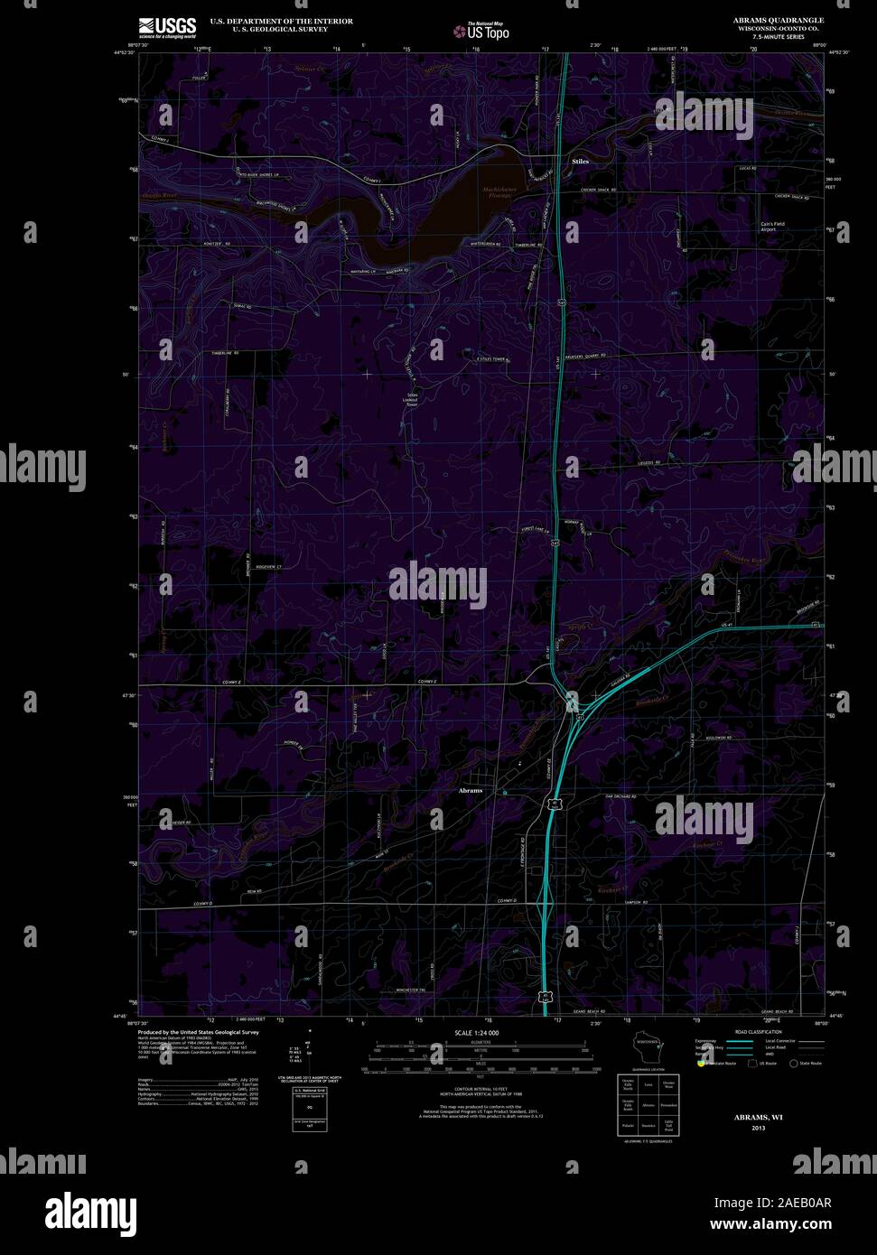 Map of abrams hi-res stock photography and images - Alamy