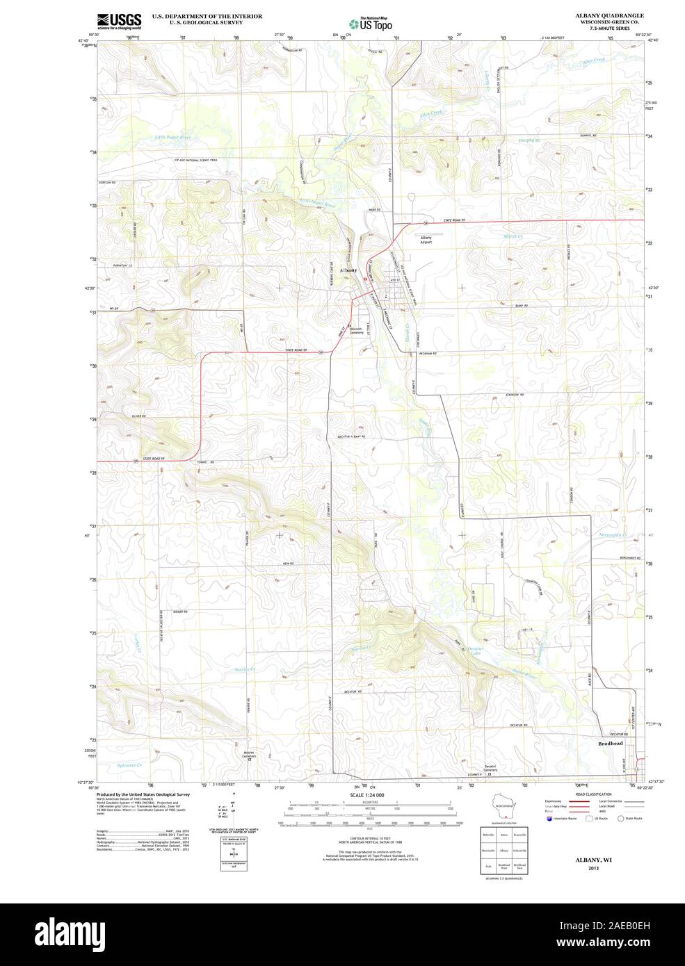 Historical albany map Cut Out Stock Images & Pictures - Alamy