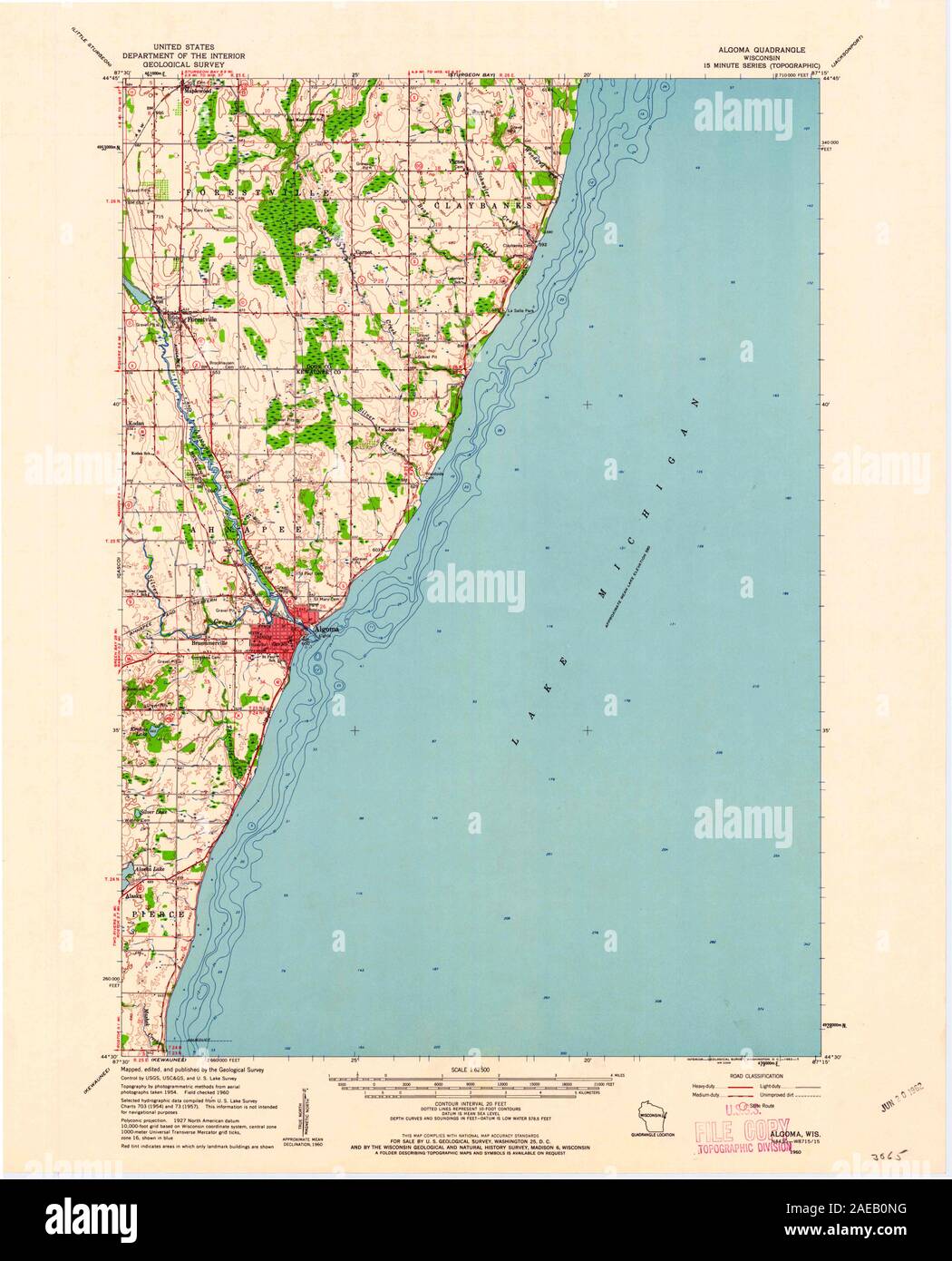 Algoma map hi-res stock photography and images - Alamy