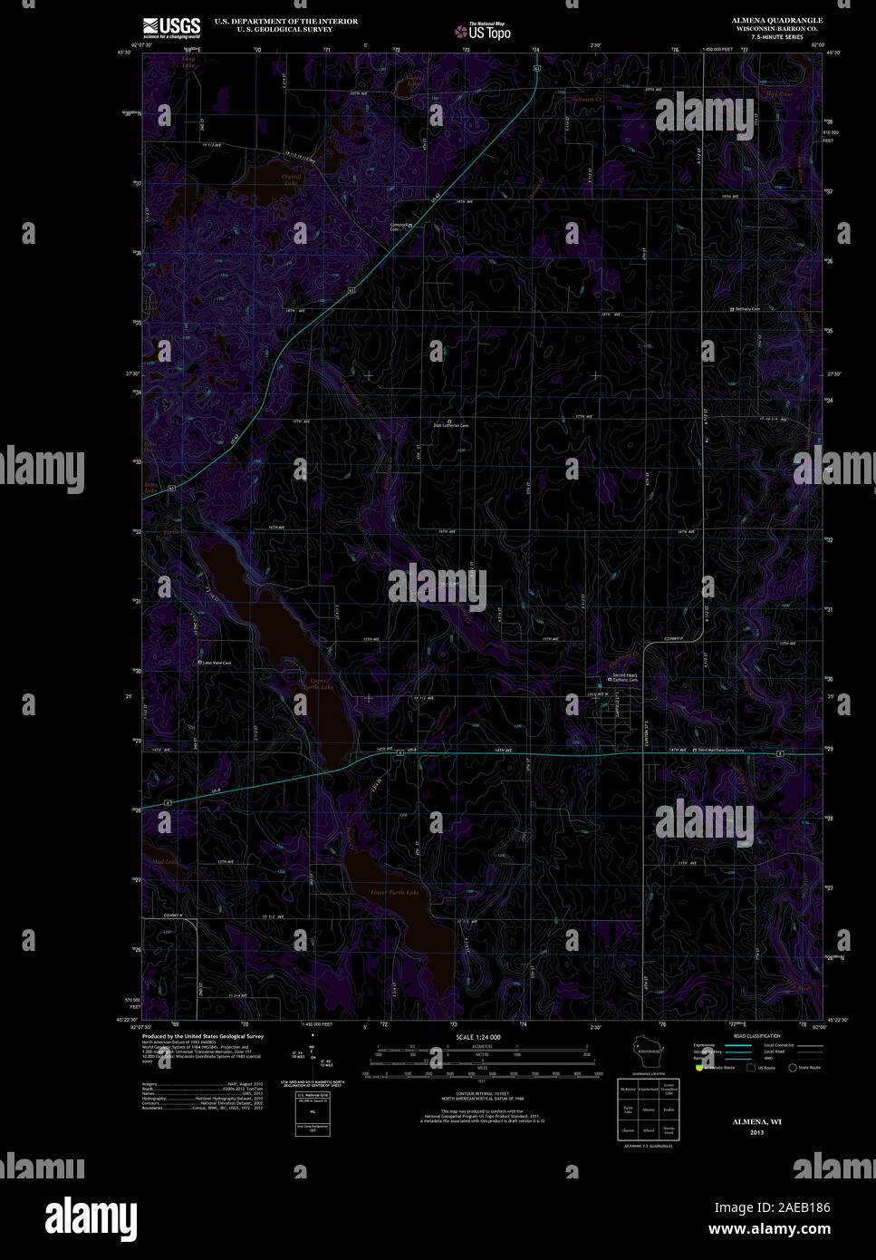 Map of almena hi-res stock photography and images - Alamy