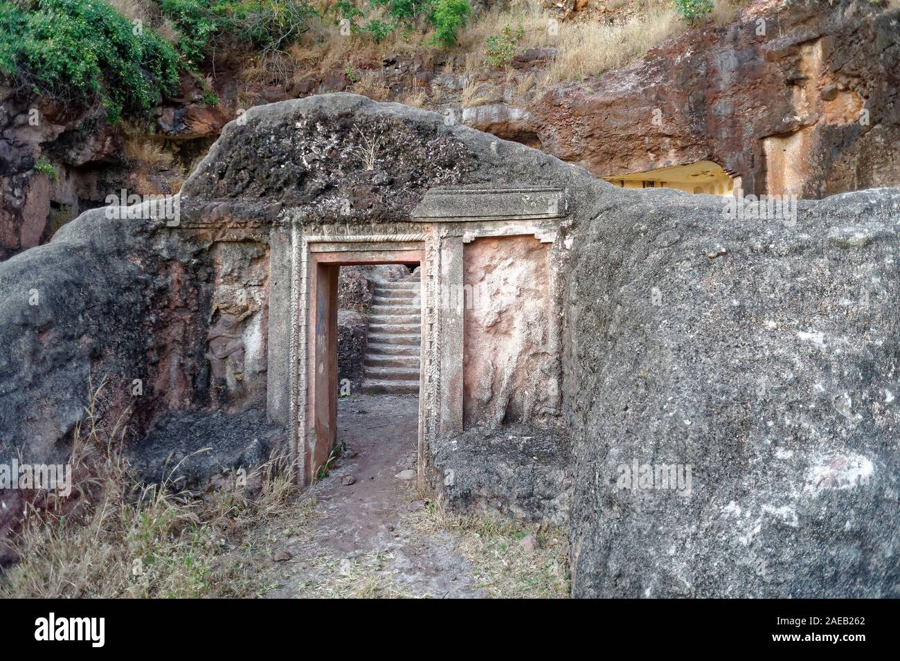 Ancient Dharashiv Caves Stock Photo - Alamy