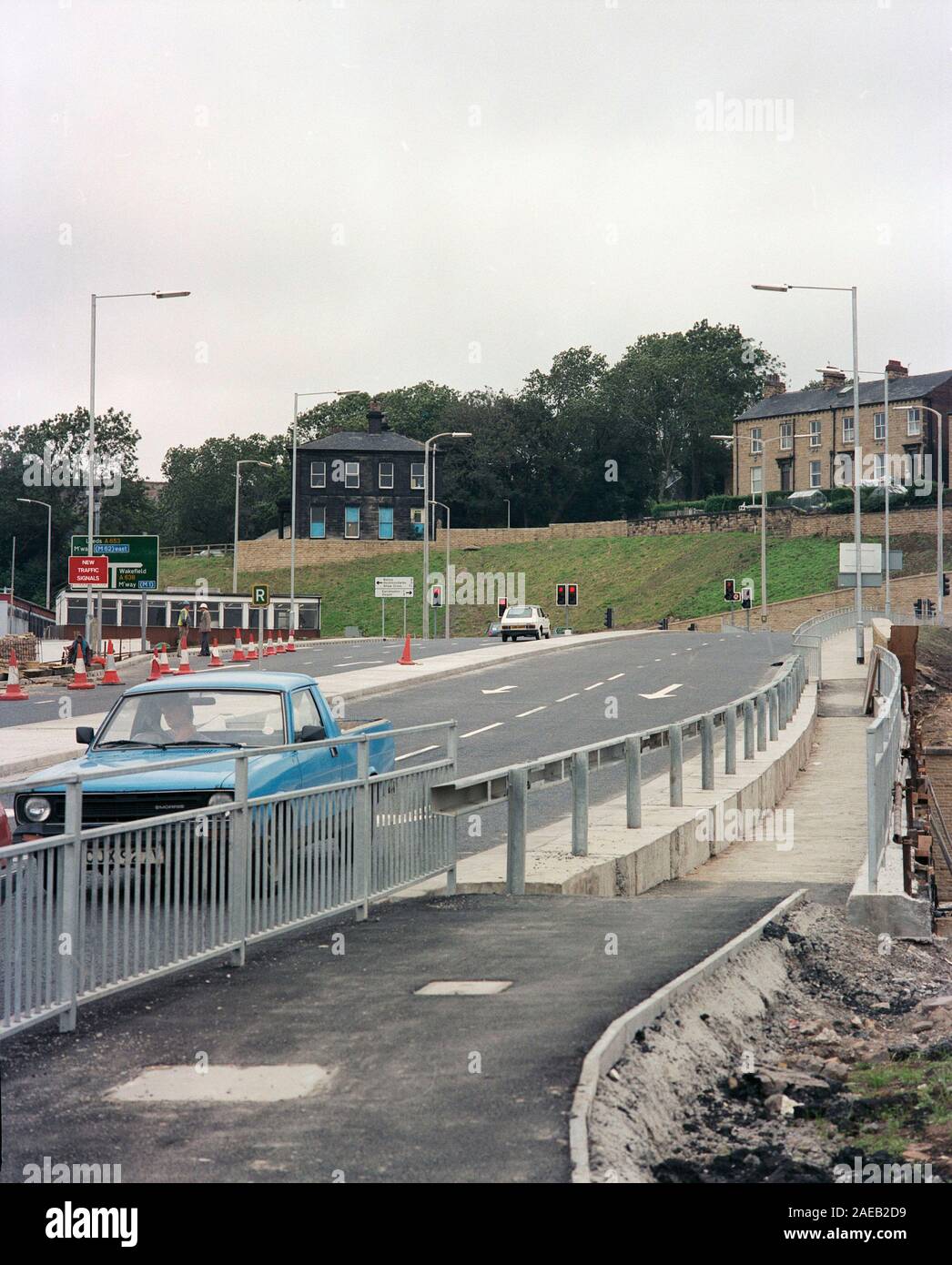Newly built ring road in Dewsbury West Yorkshire, Northern England, UK ...